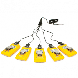 BW Multilader t.b.v. 5x GasAlertMicroClip XL + X3 + Icon(+) Flex (snoer ...